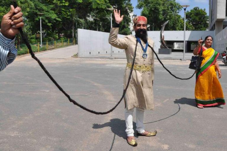 Meet Ram Singh Chauhan: The Man with the World’s Longest Mustache (Over ...